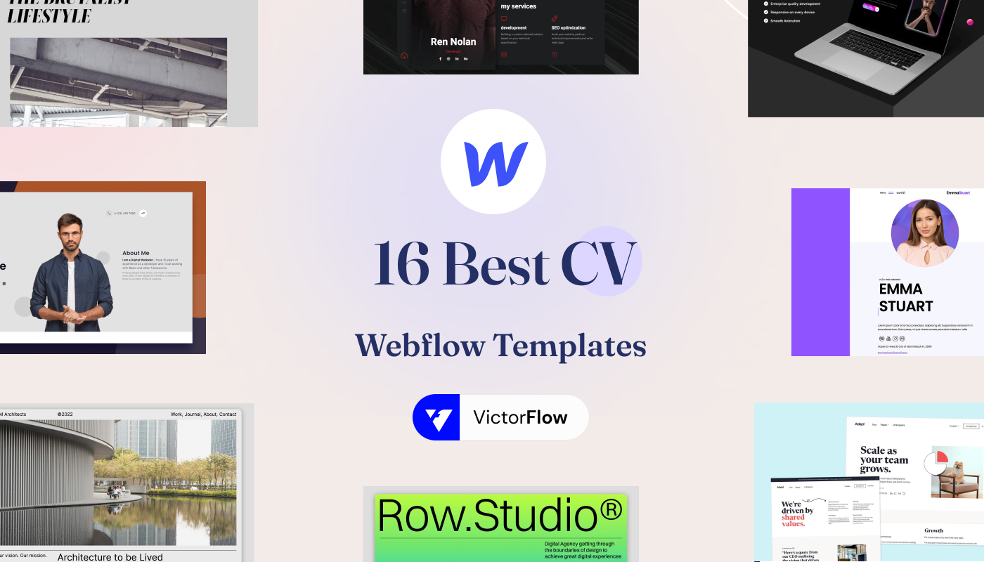 16 Best CV Webflow Templates In 2023