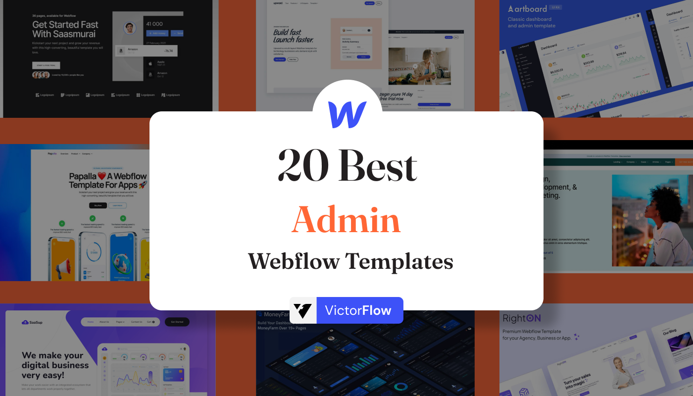 20 Best Admin Webflow Templates In 2023