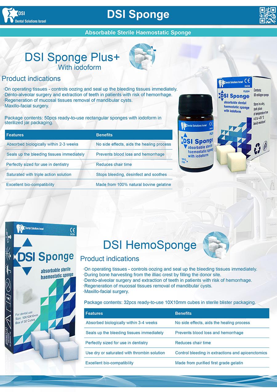 DSI Hemostatic Sponge - Basic Information | DSI Dental Solutions