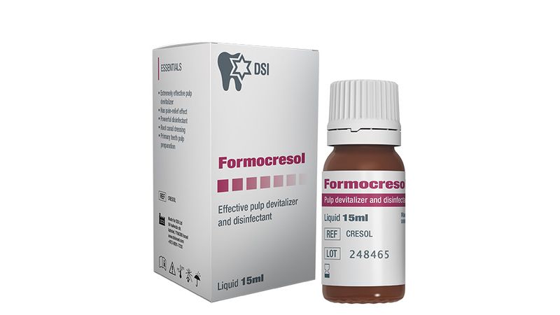 DSI Formocresol - treatment of inflammation in the pulp chamber.