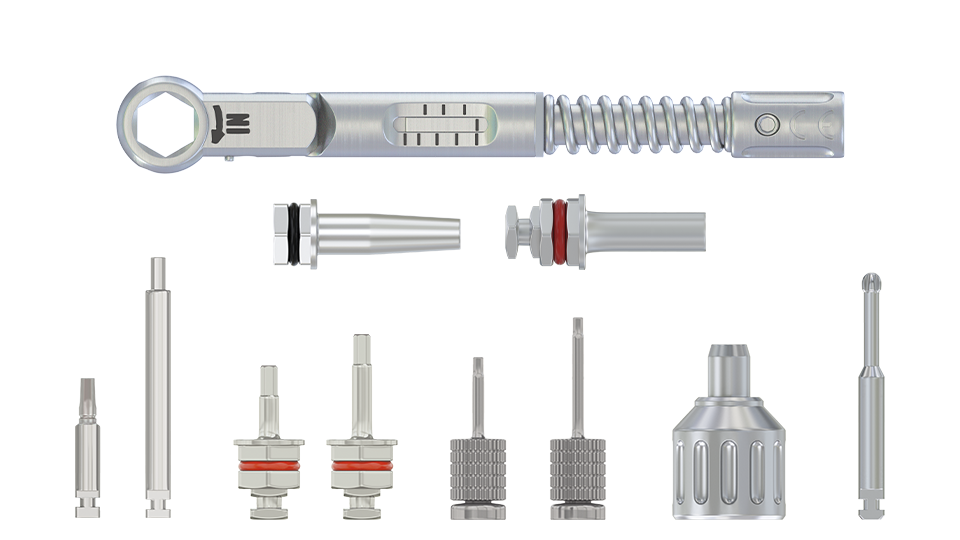 DSI prosthetic Kit different drivers for abutments compatible 1.25mm hex