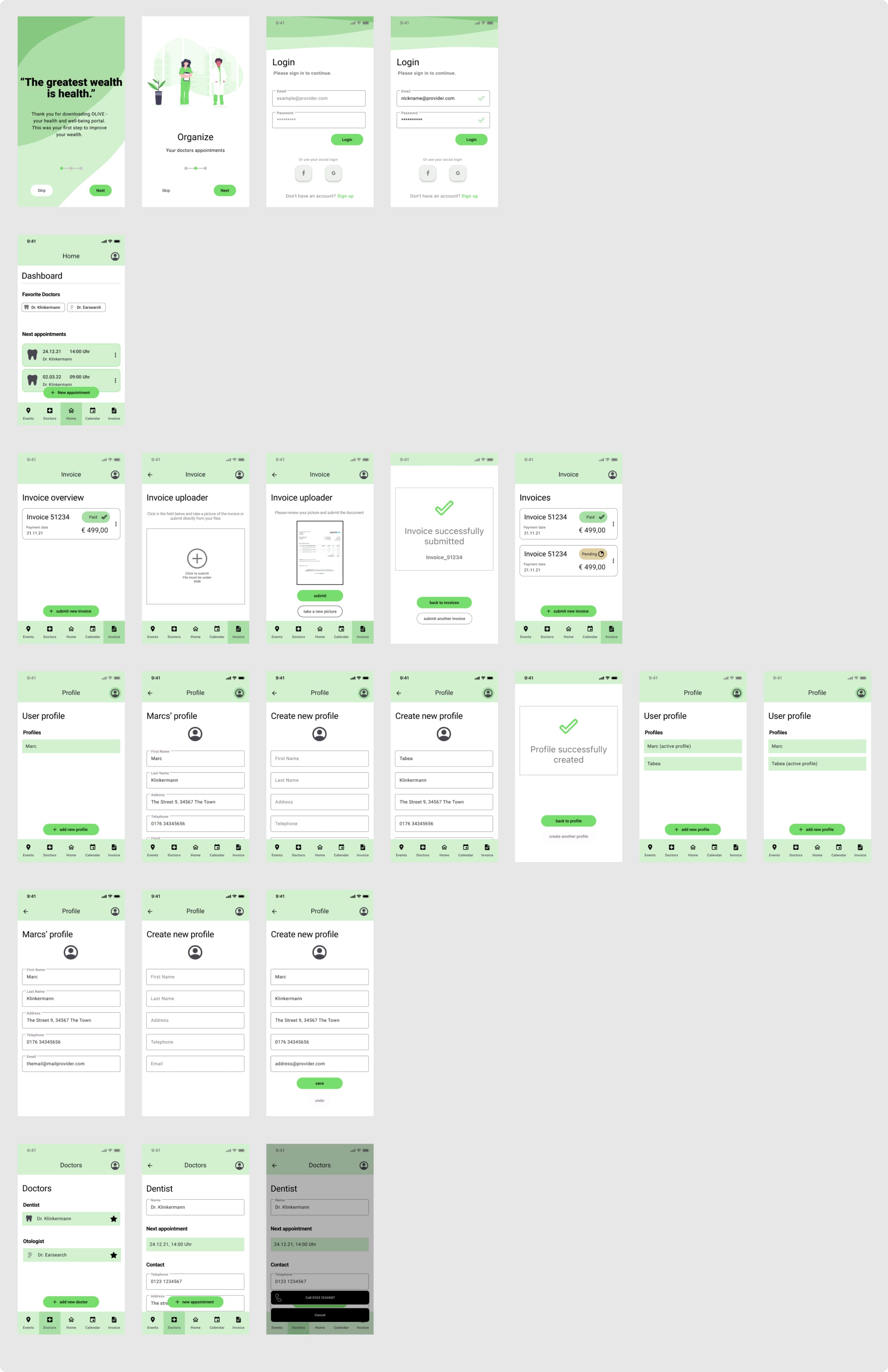 Olive | Web & UX Design Portfolio of Marc Klinkermann