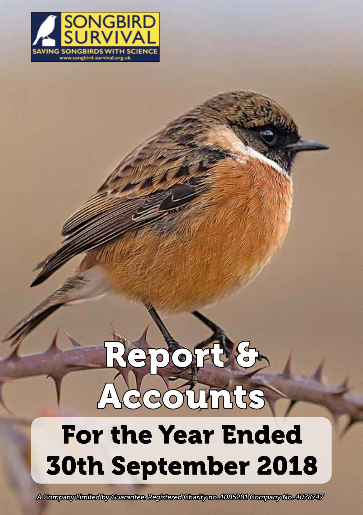 Report and Accounts | SongBird Survival