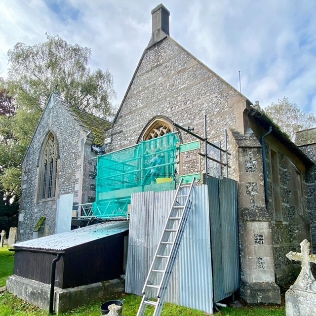 Repairing Stained Glass Windows For The Holy Rood ChurchManor House ...