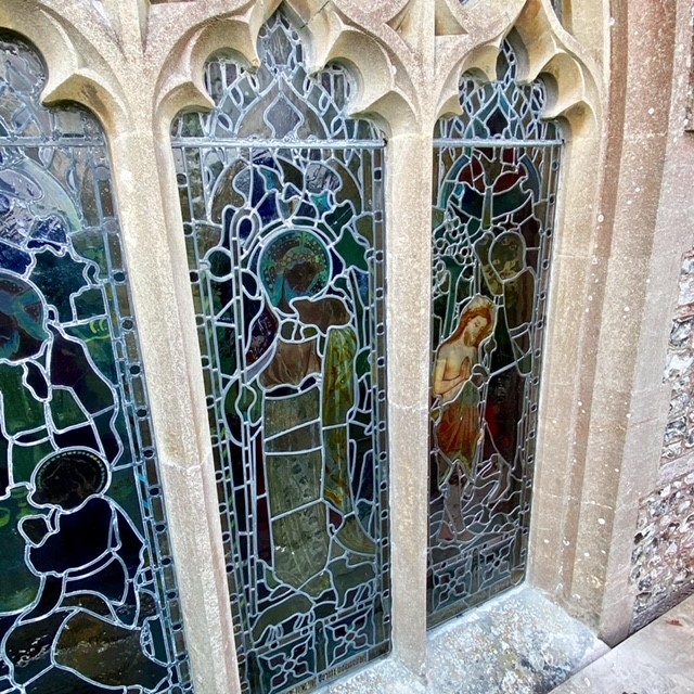 Repairing Stained Glass Windows For The Holy Rood ChurchManor House ...