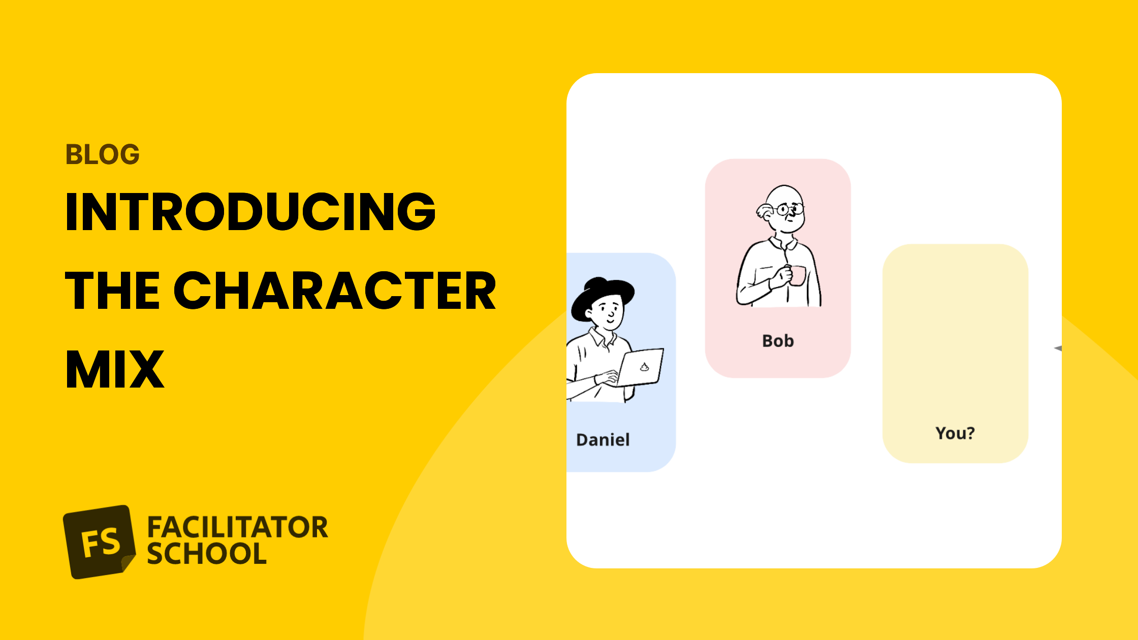 Character Mix & Match Icebreaker for Miro | Facilitator School