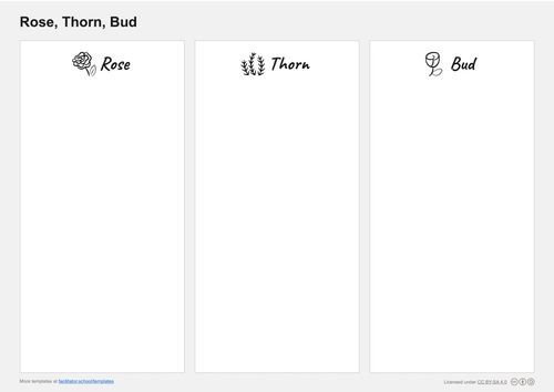 Rose, Thorn, Bud Template (Free Download & Guide)