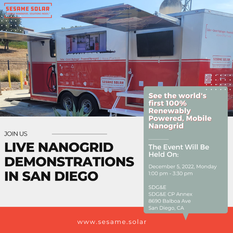 Join Us for a Live Nanogrid Demonstration in San Diego, CA