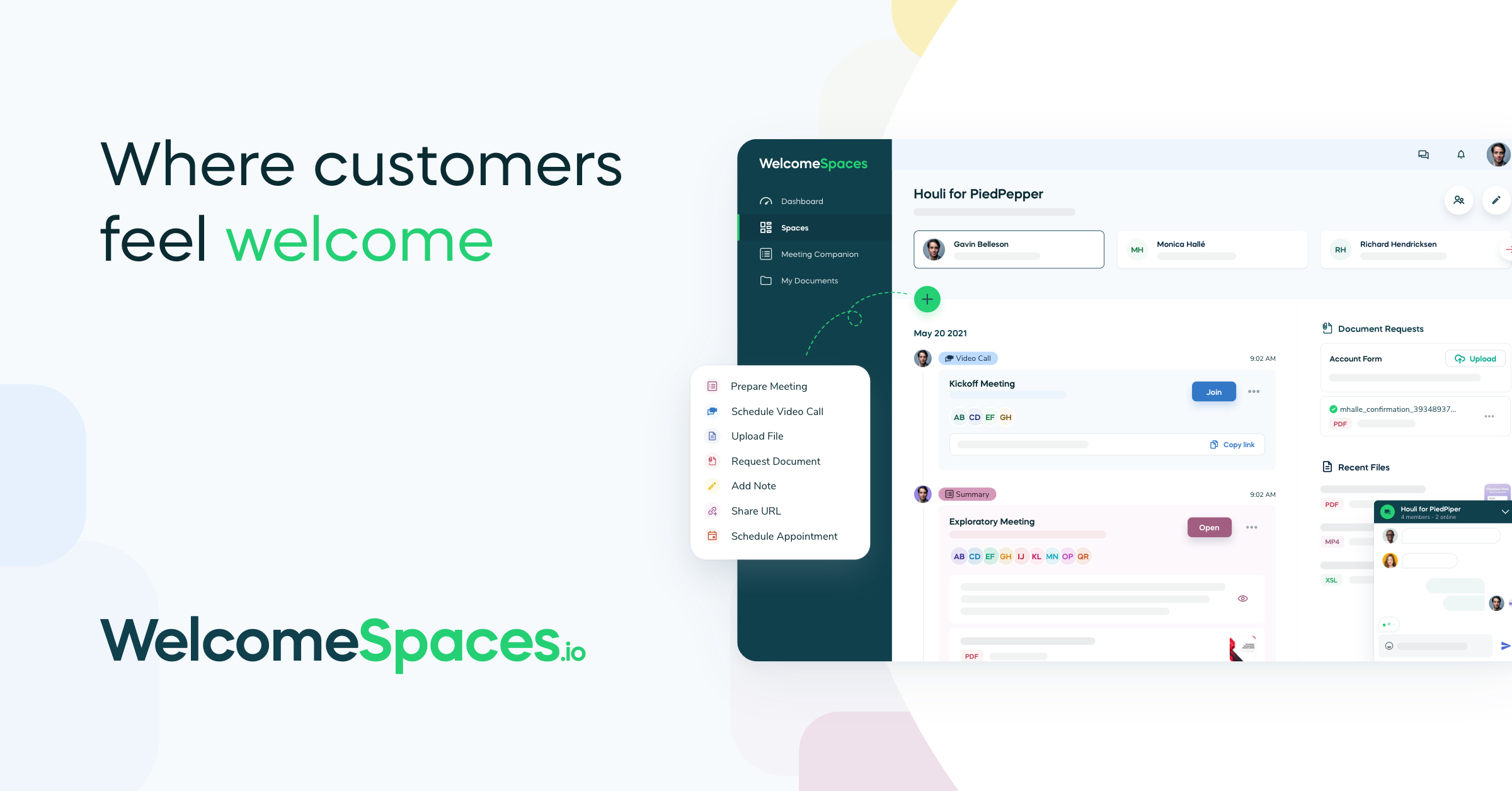 Welcome Spaces - Client Portals to Exchange