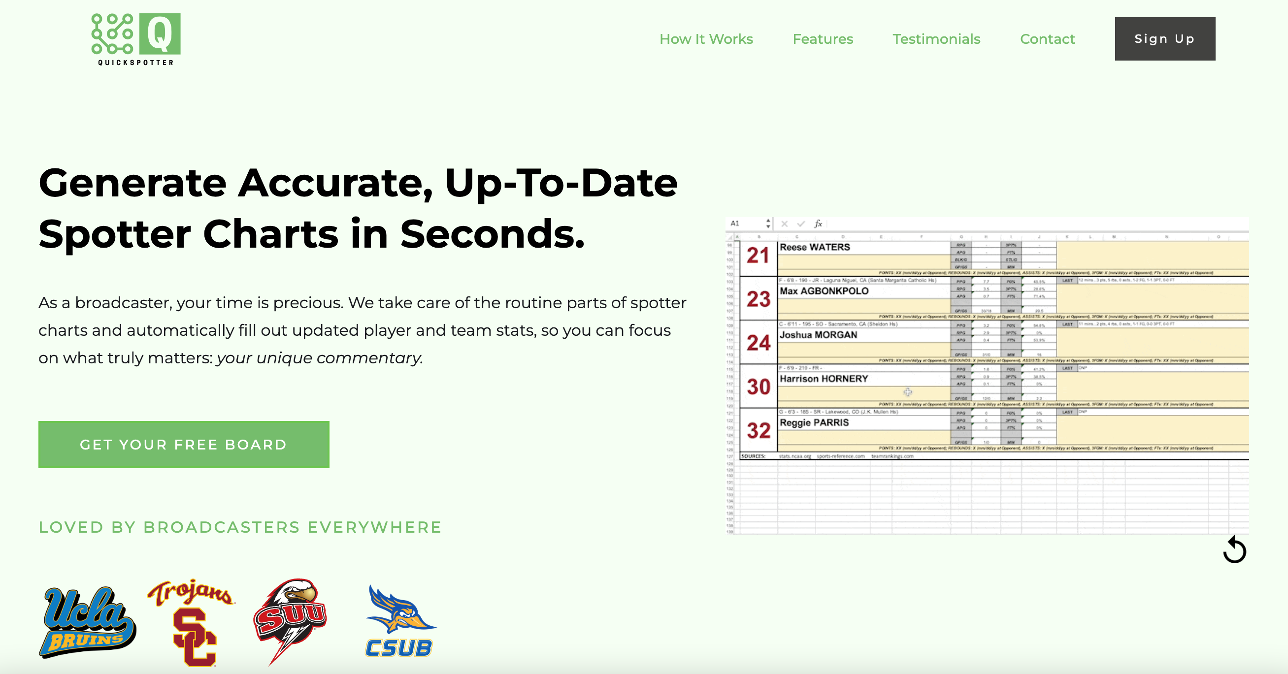 QuickSpotter - Generate Accurate, Up-To-Date Spotter Charts in Seconds