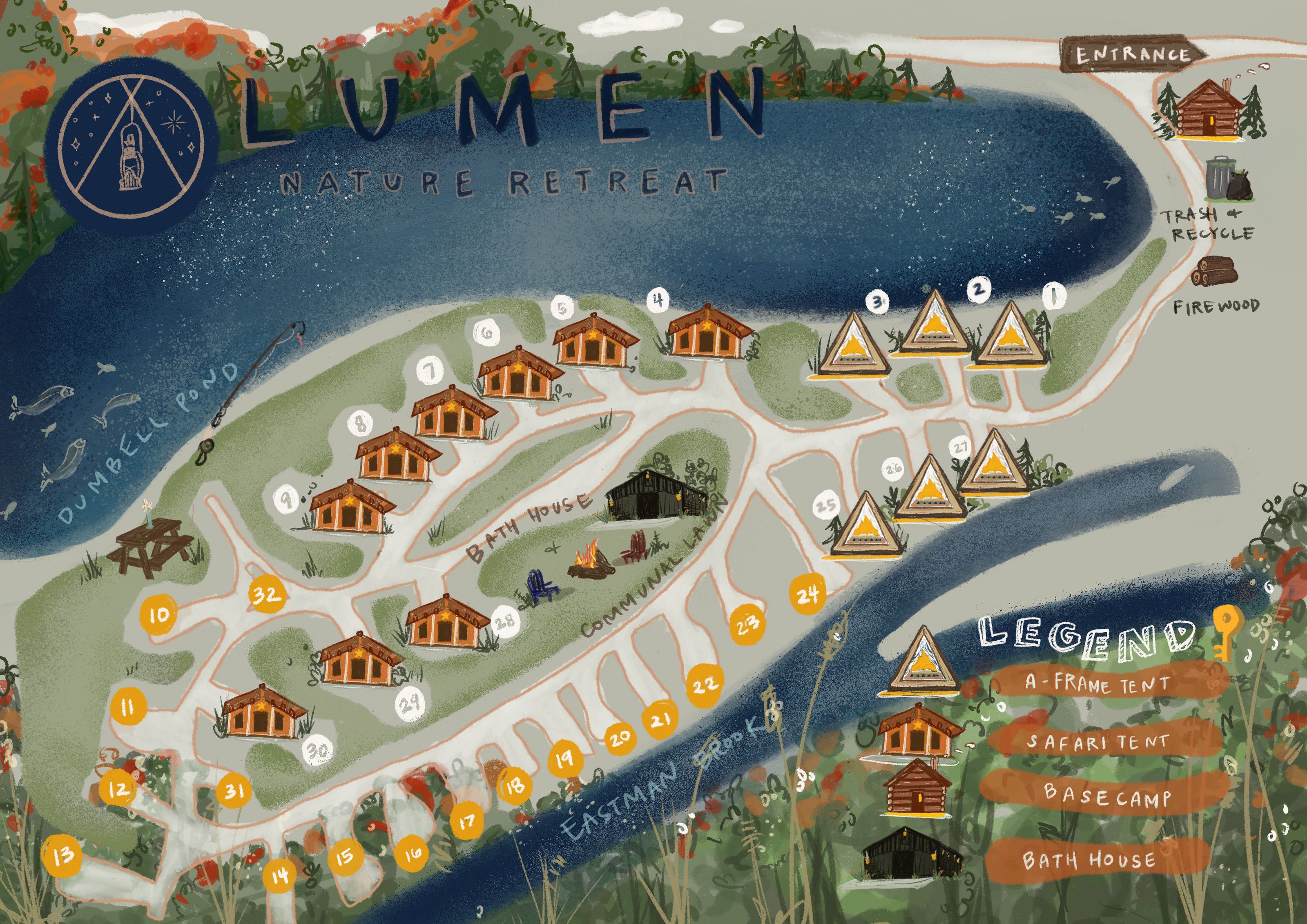 Lumen Nature Retreat | Luxury Glamping & Camping in White Mountains