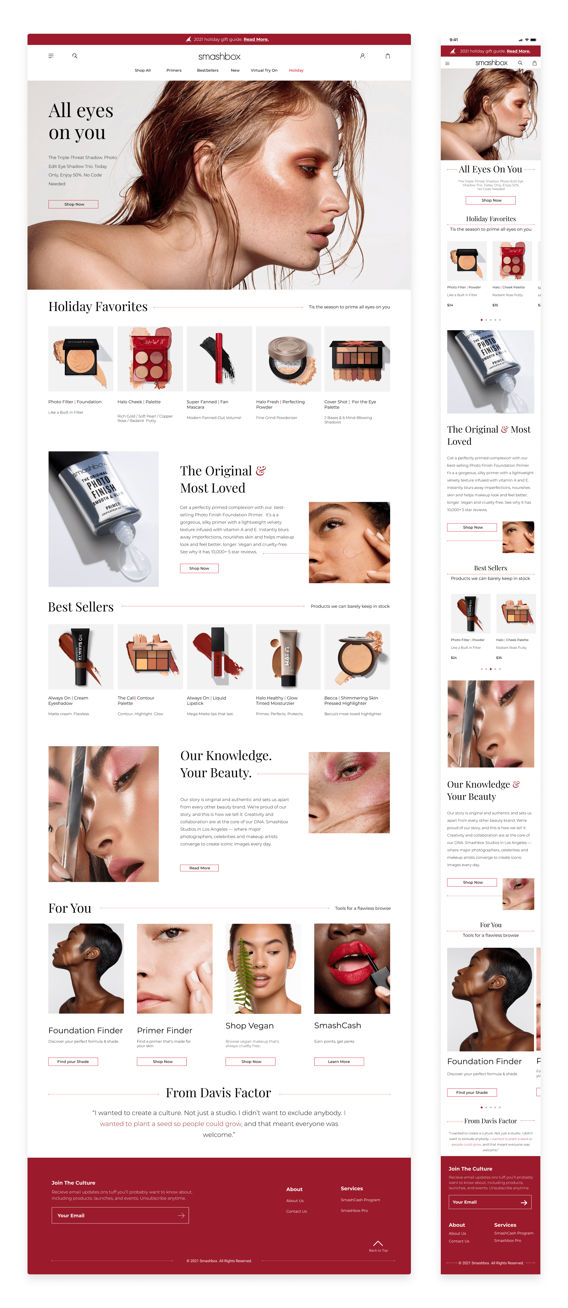 Smashbox - Responsive UI Design