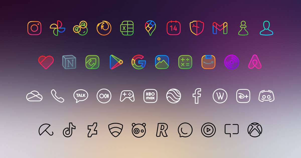 Caelus series - Icon packs by One4Studio