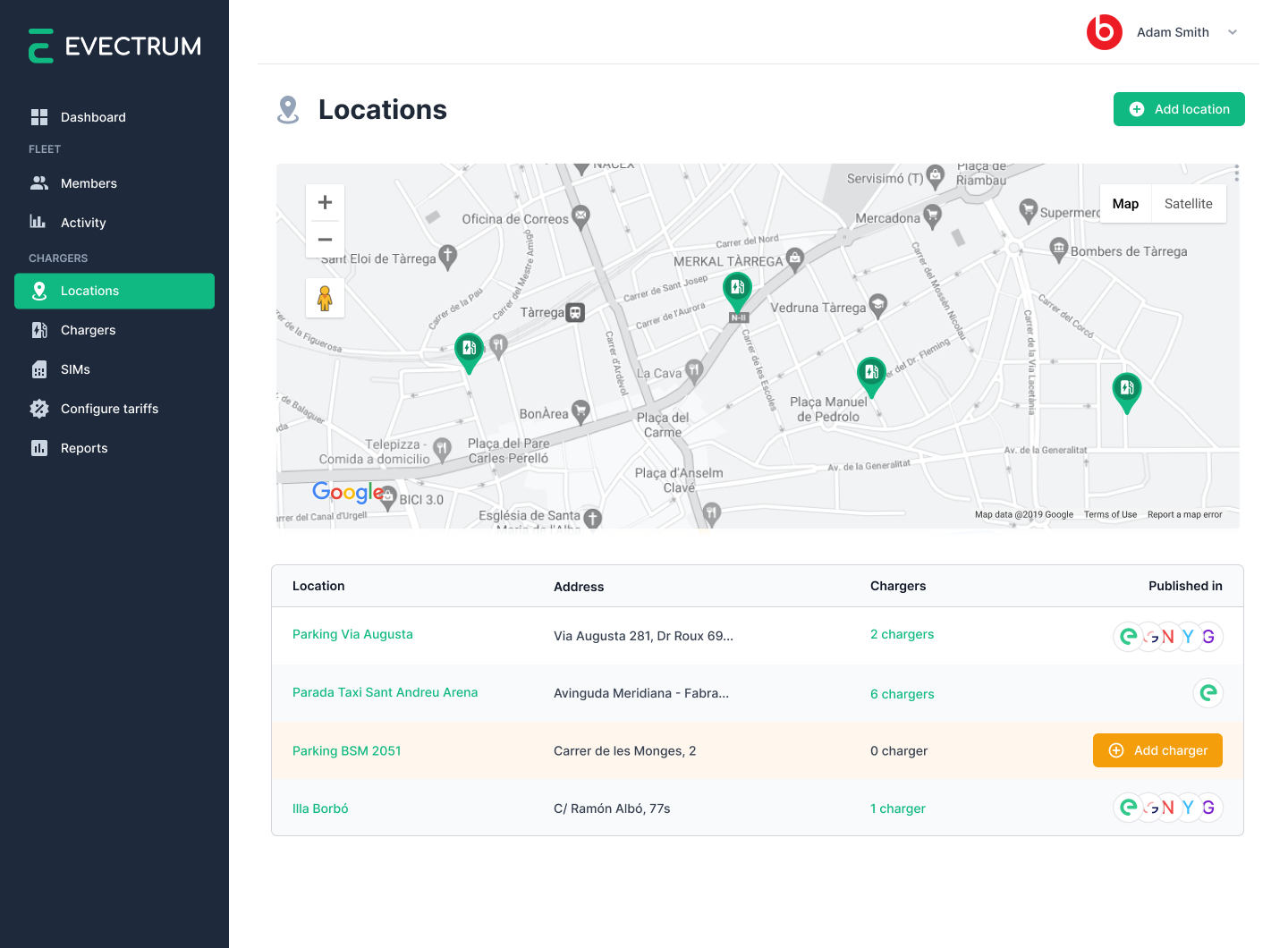 EVectrum, new EV fleet and charger management software