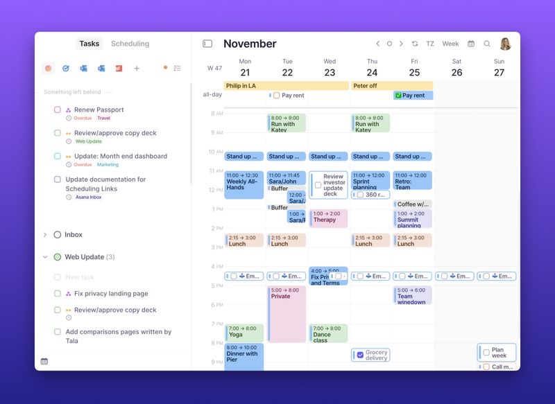 Morgen task manager and time blocker