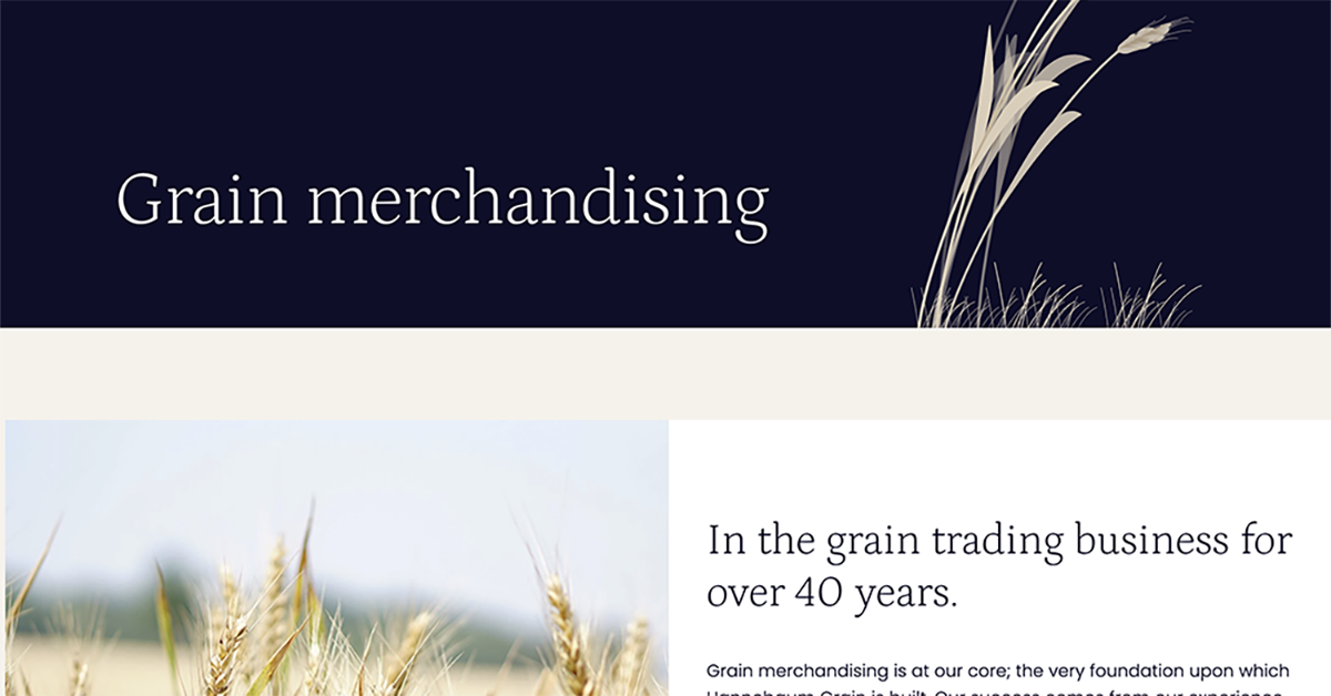 Providing grain merchandising since 1979
