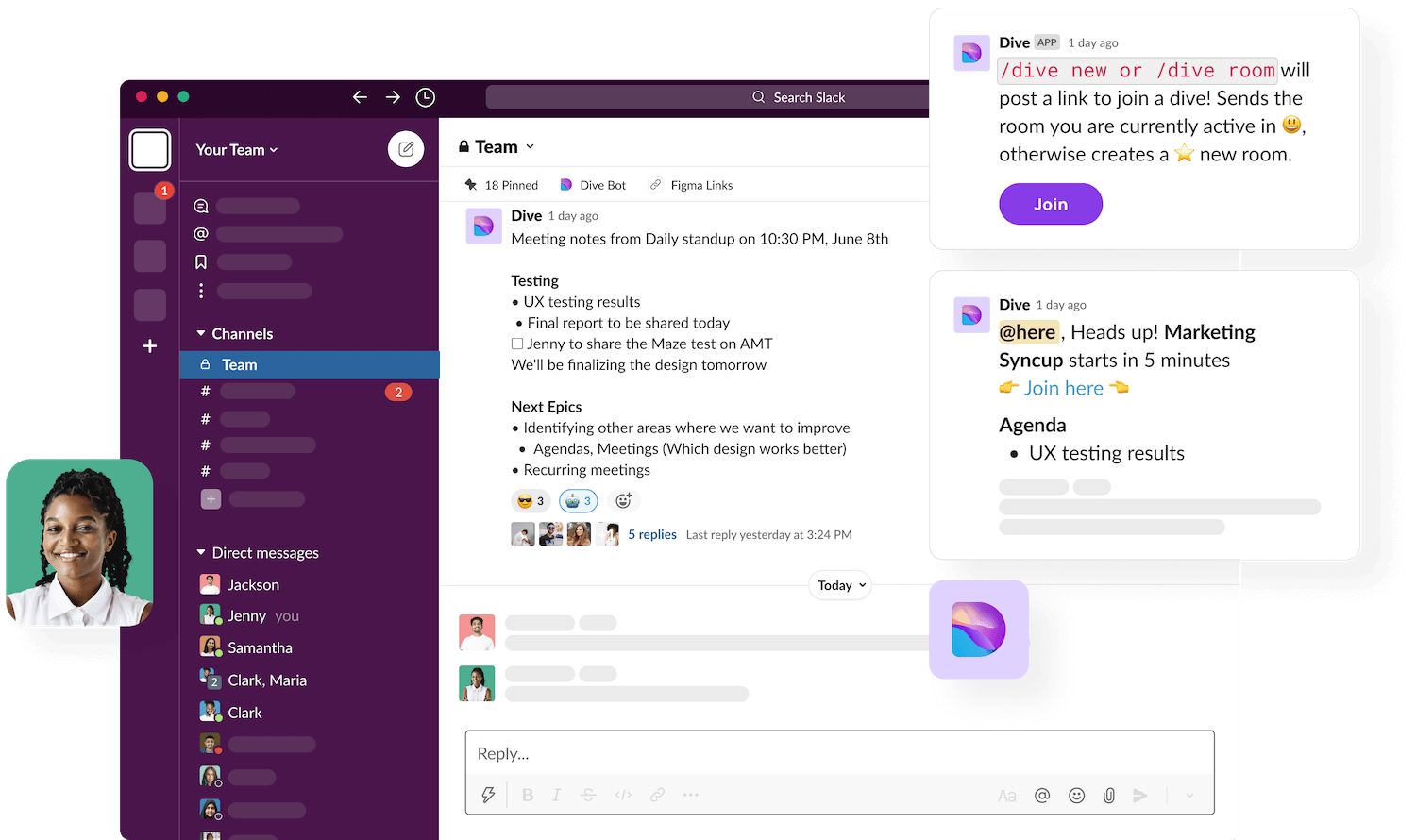 Best Slack App for Meetings | Dive