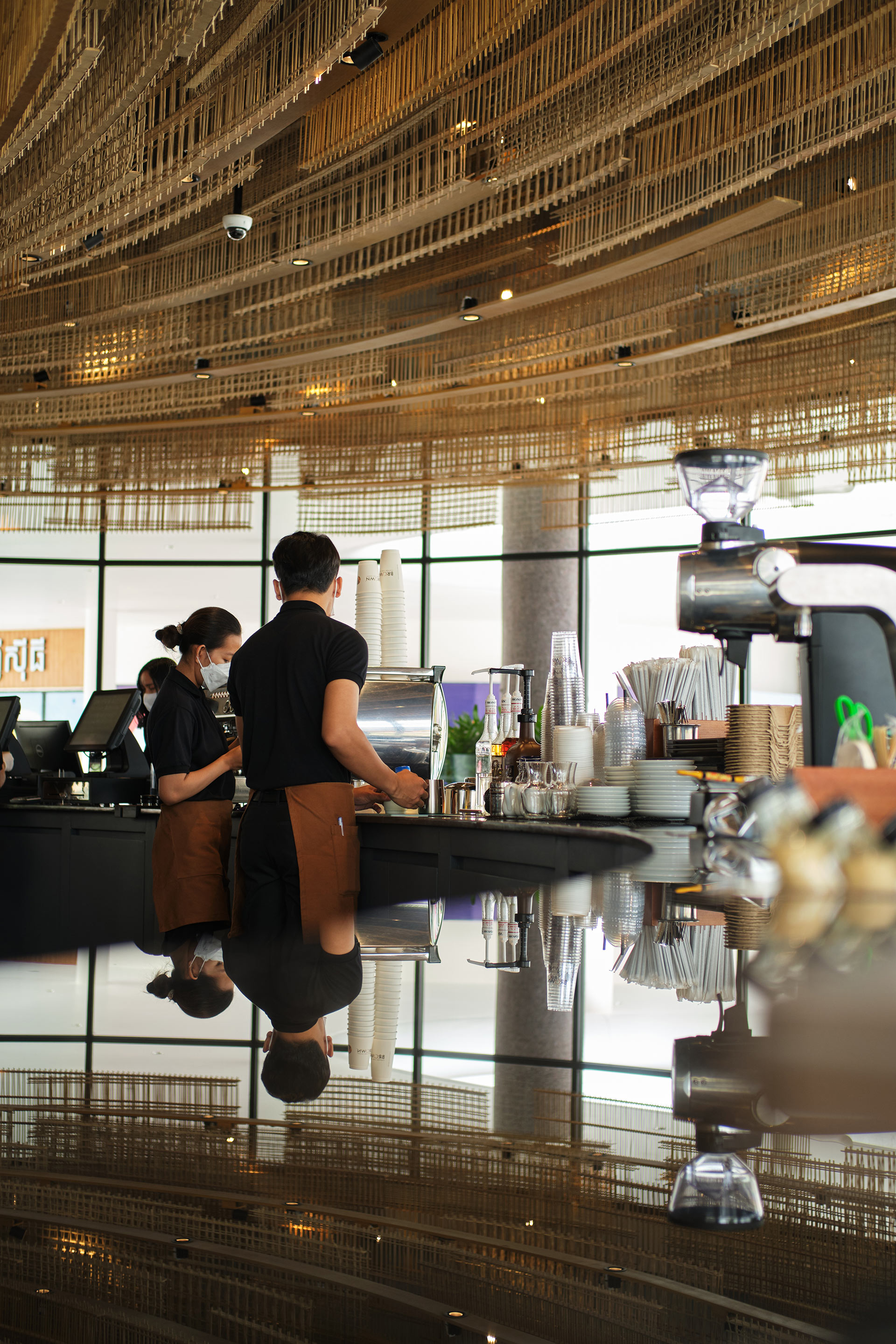 Brown Coffee KMall - TDB Projects - Fit-out and Construction in Cambodia