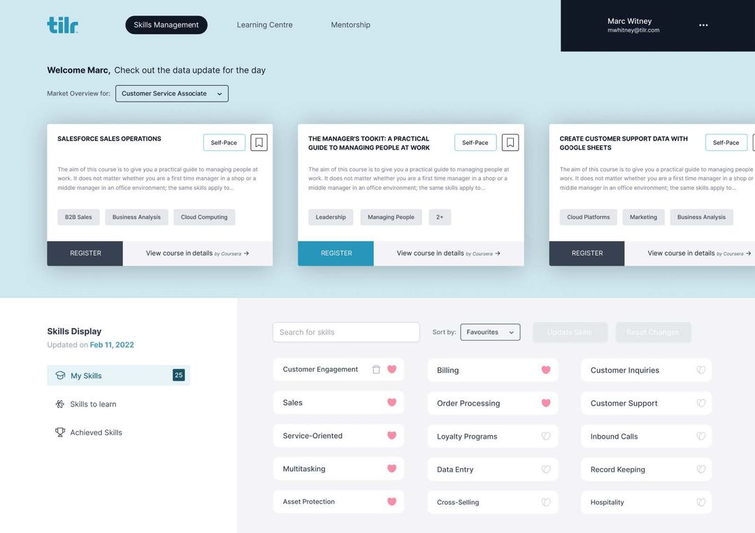 Skills Management Software for Skills-First Organizations - tilr