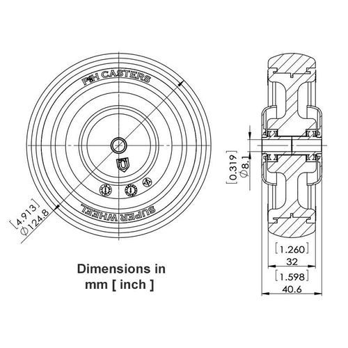 W5C Five Inch SUPER Shopping Cart Wheels | Premier Carts