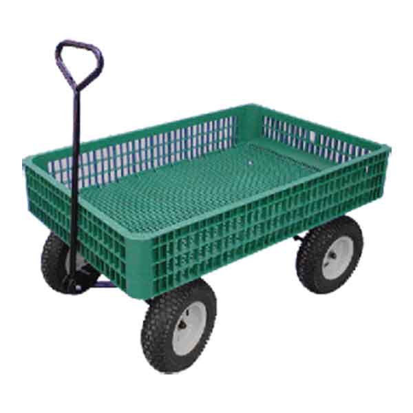 30x46W Plastic Mesh Crate Wagons | Premier Carts