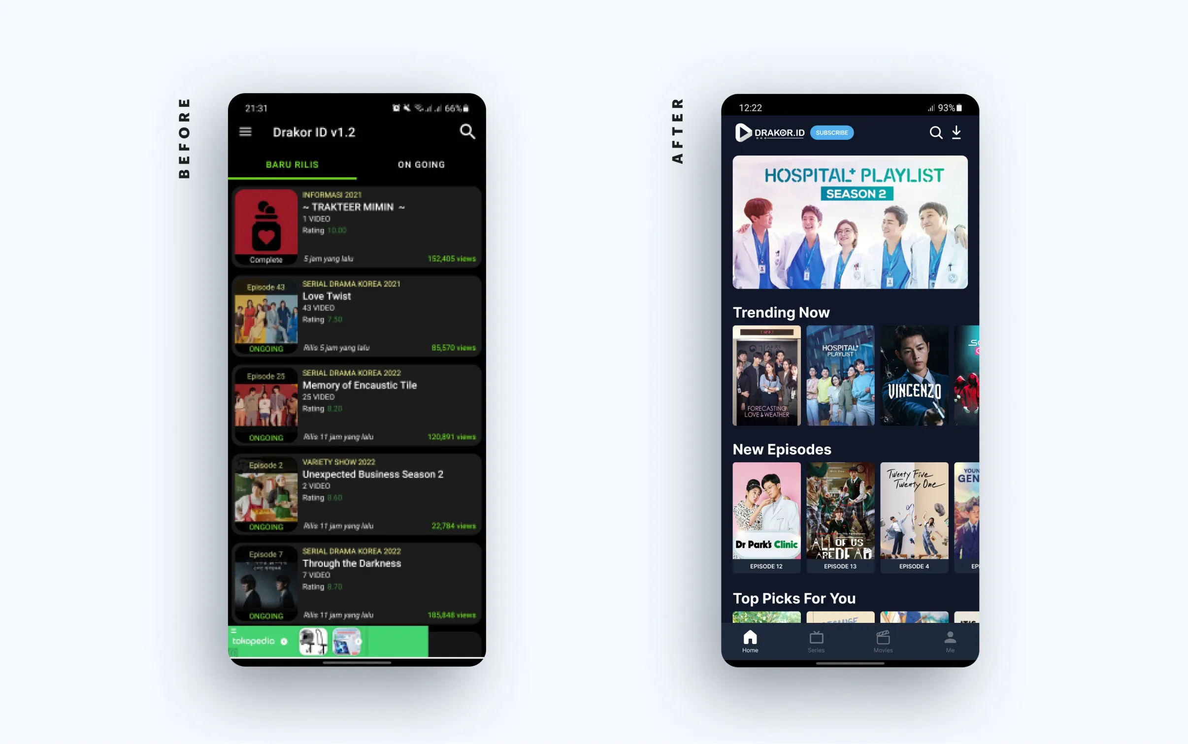 UX Case Study Drakor ID | Dianadia