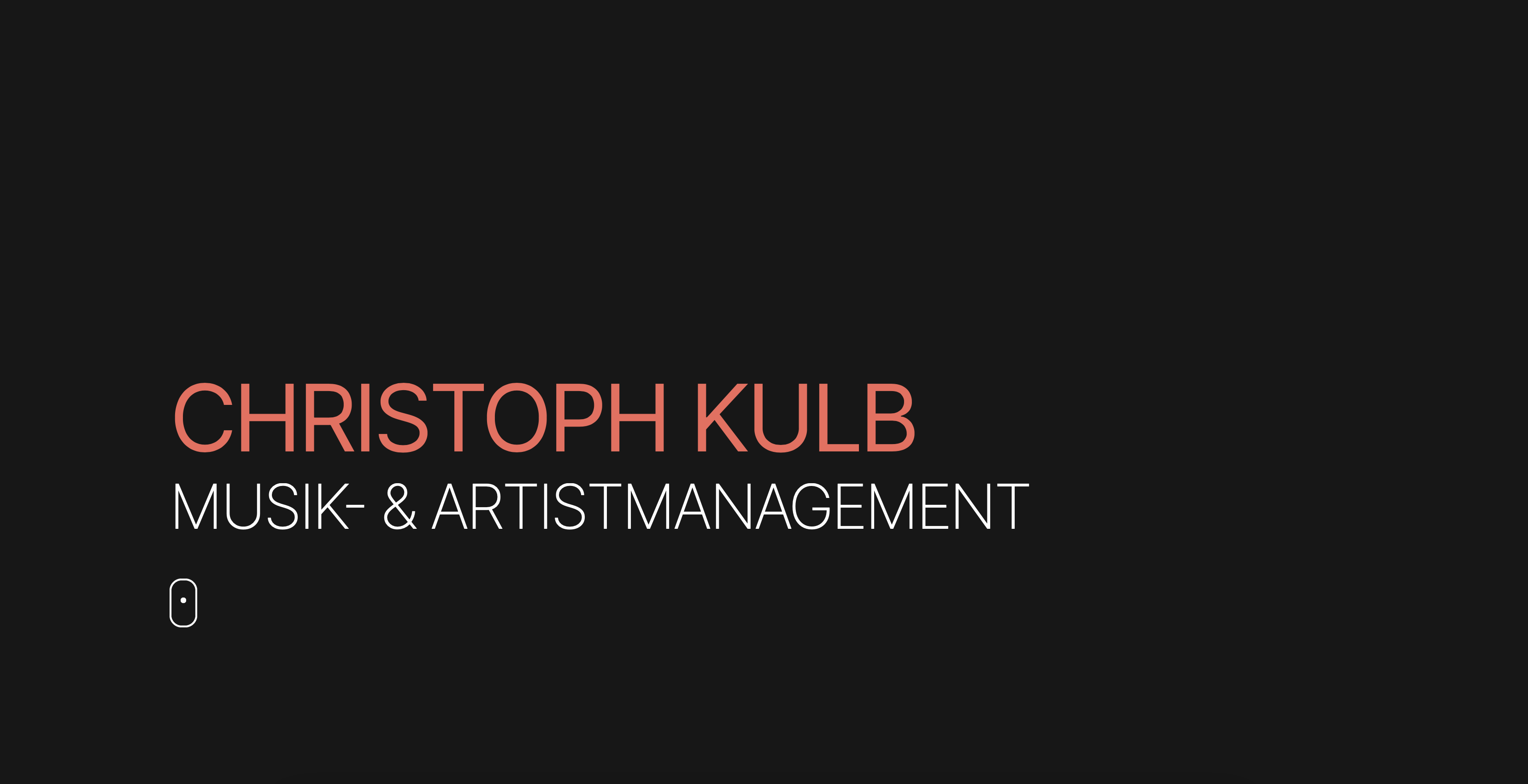 Christoph Kulb - Musik und Artist Management