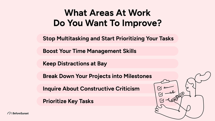 Areas of Improvement at Work