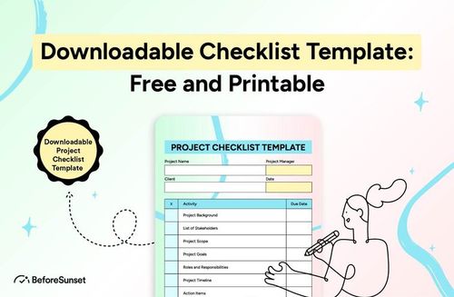 Downloadable Checklist Template: Free and Printable