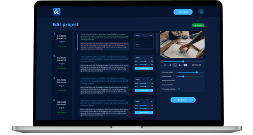 Hei.io : AI video & audio dubbing with subtitles