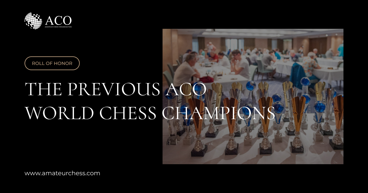Hall of Fame ♔ Amateur Chess Organization
