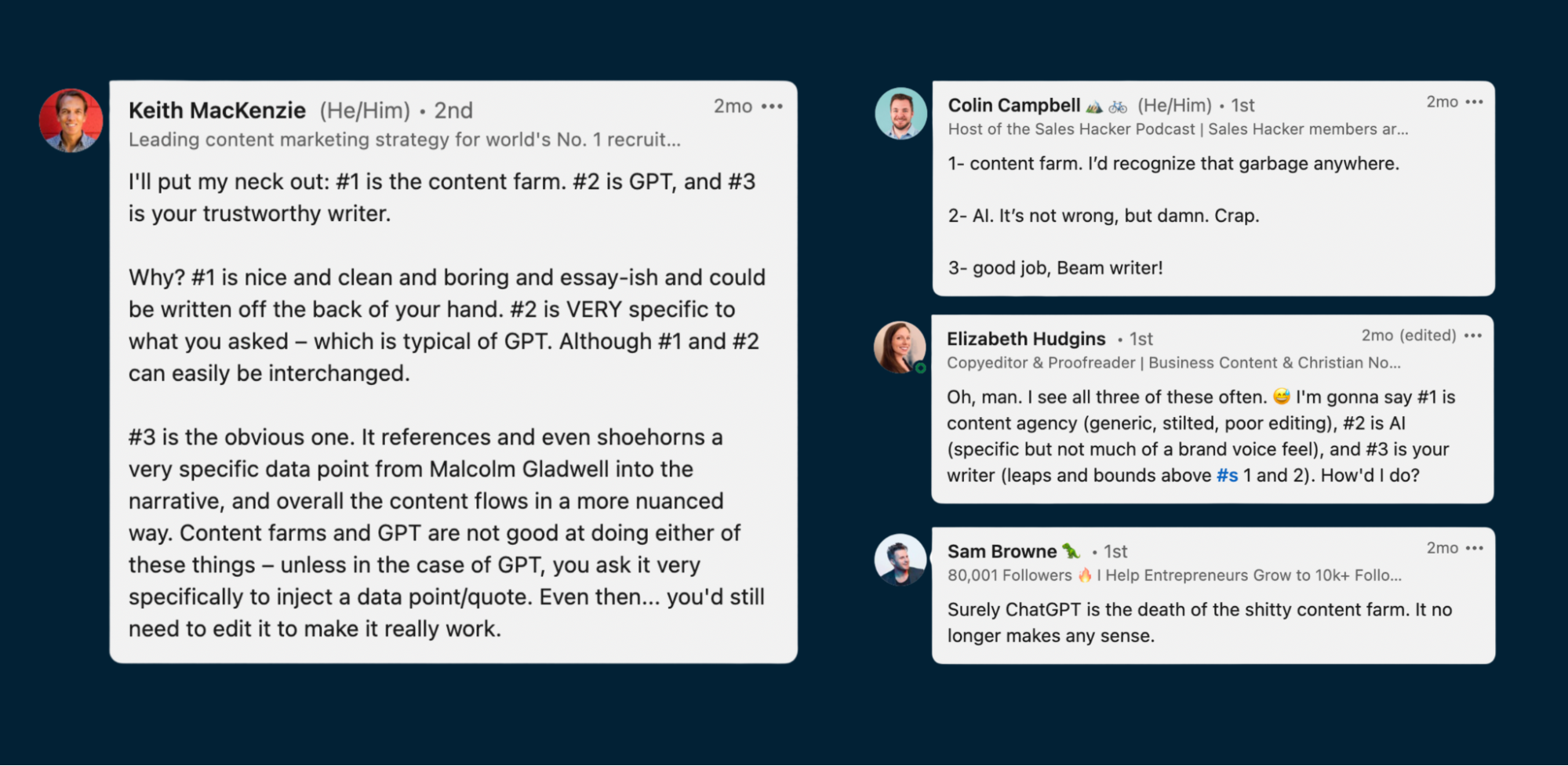 I gave a generative AI tool, a content farm, and a writer the same ...