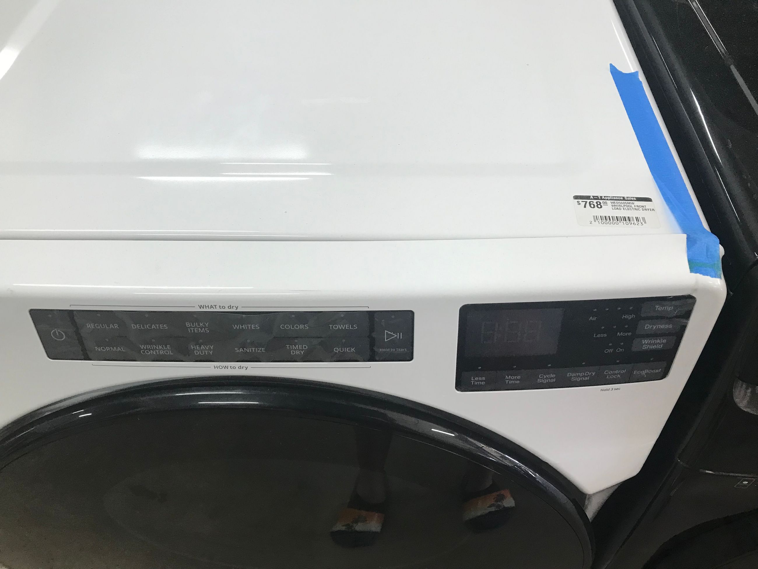 WED5605MW WHIRLPOOL 7.4 Cu. Ft. FRONT LOAD ELECTRIC DRYER