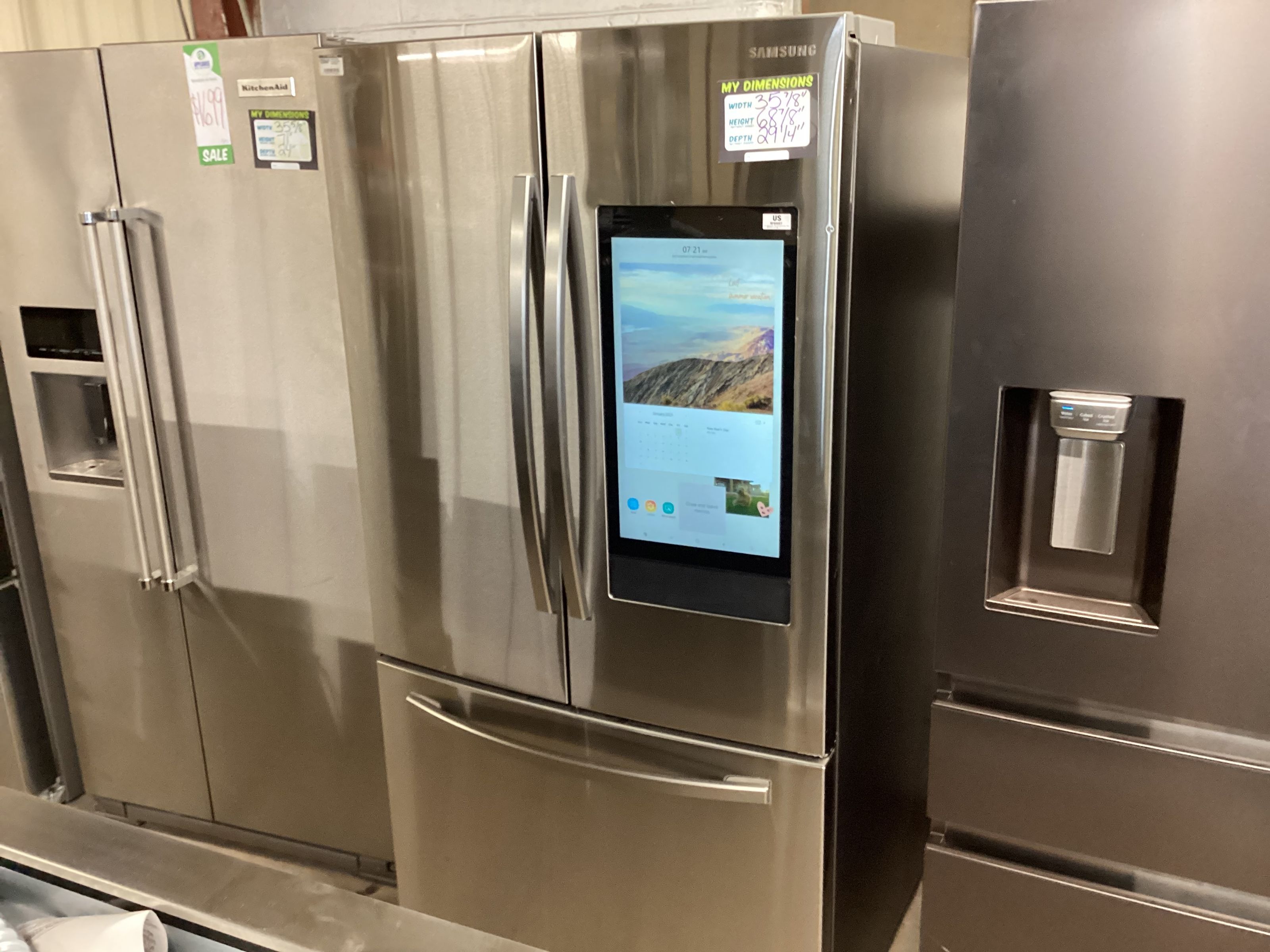 RF28T5F01SR Samsung Stainless Steel Smart Hub French Door Fridge