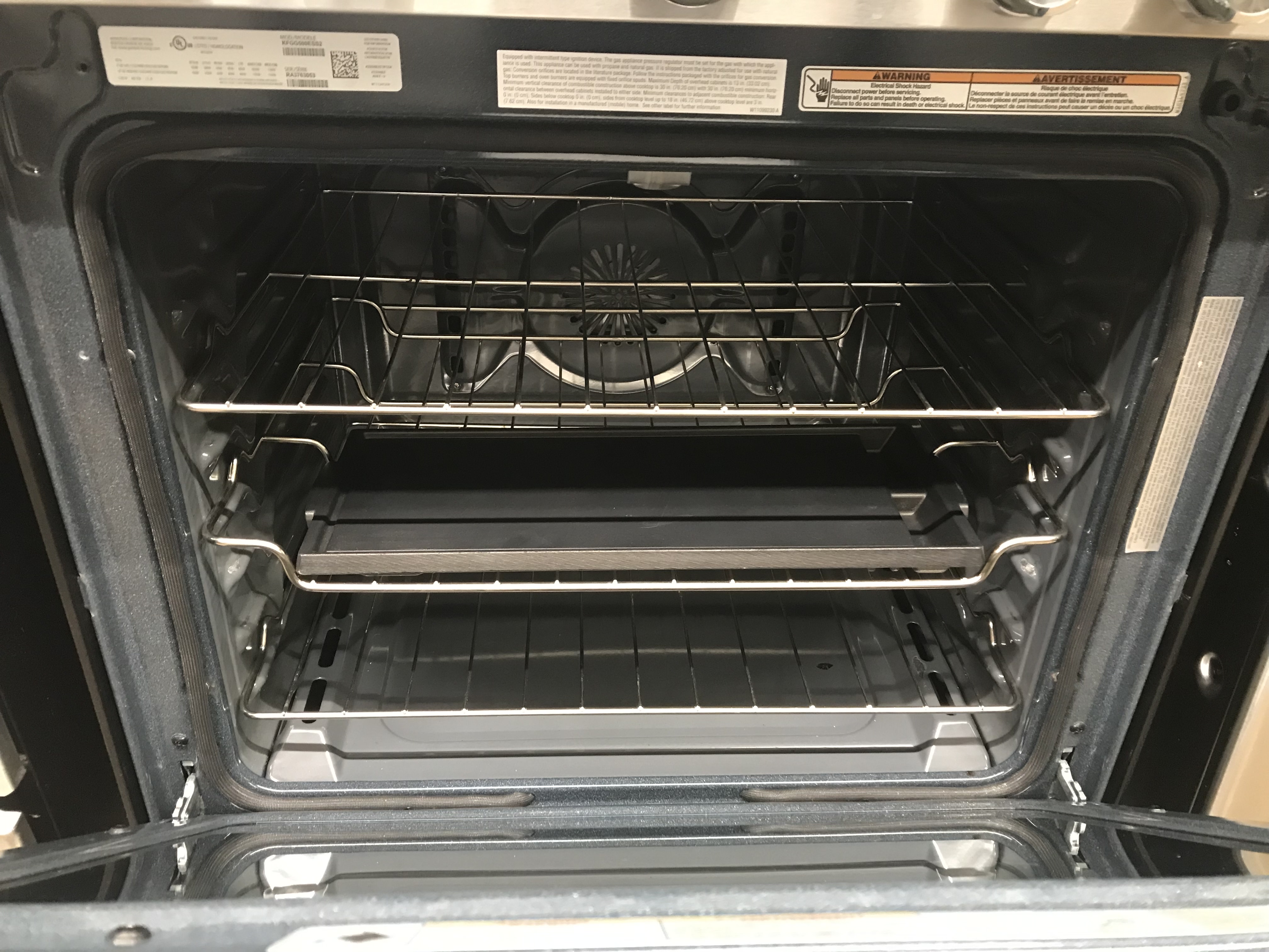 KFGG500ESS KITCHENAID 5 BURNER LIQUID PROPANE RANGE