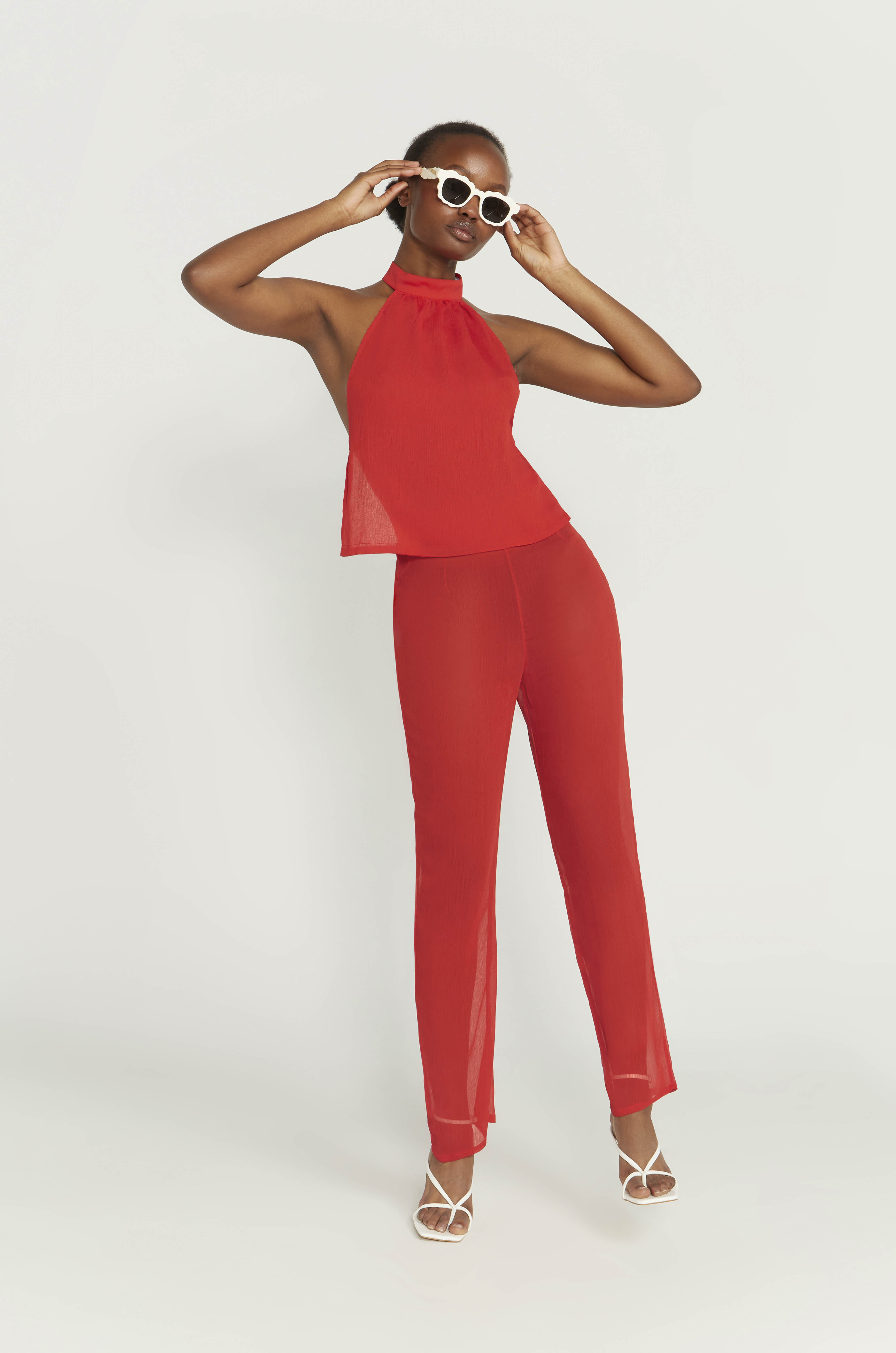 Solid Colour Designer Clothes Model Shoot