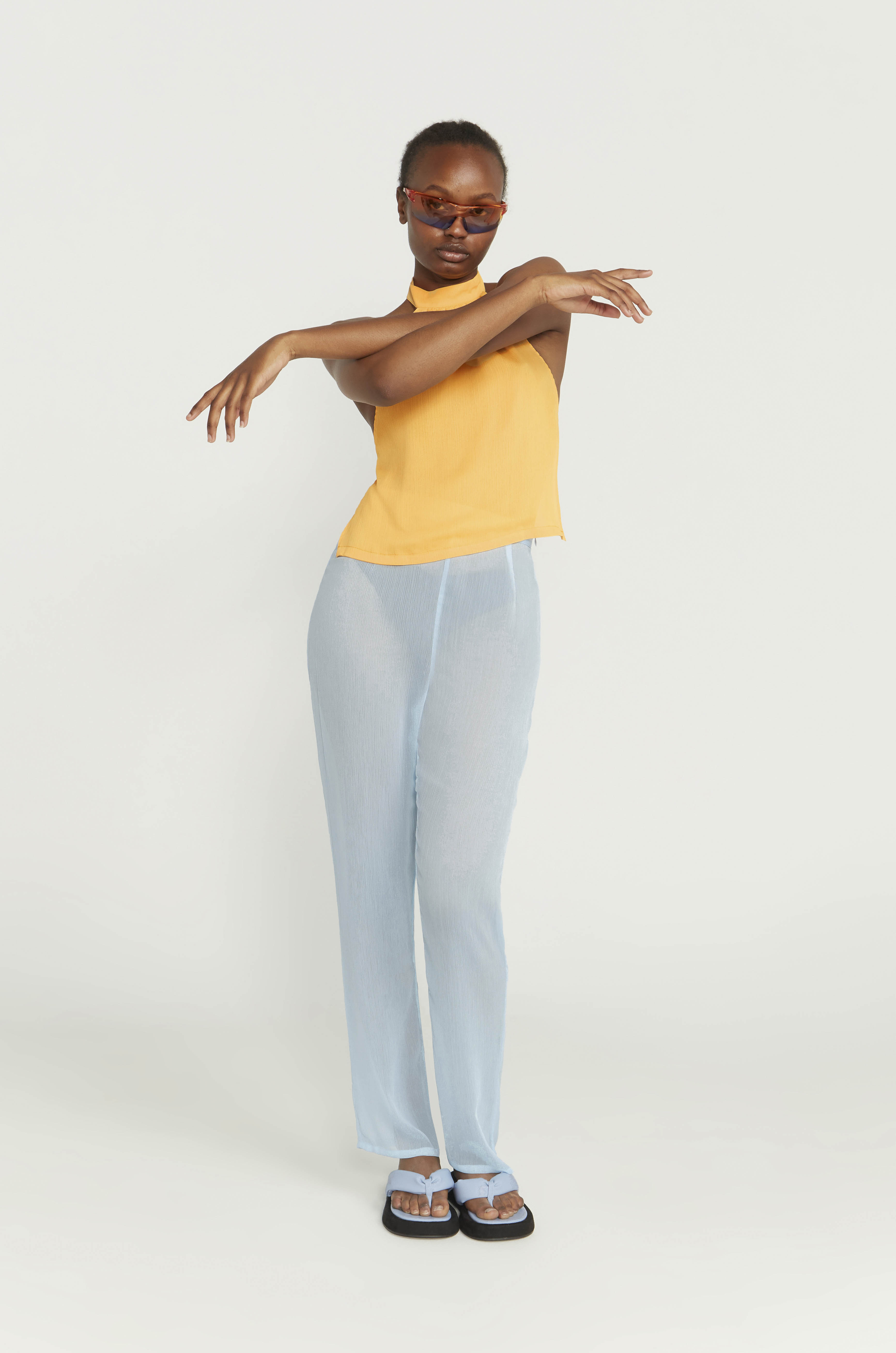 Solid Colour Designer Clothes Model Shoot