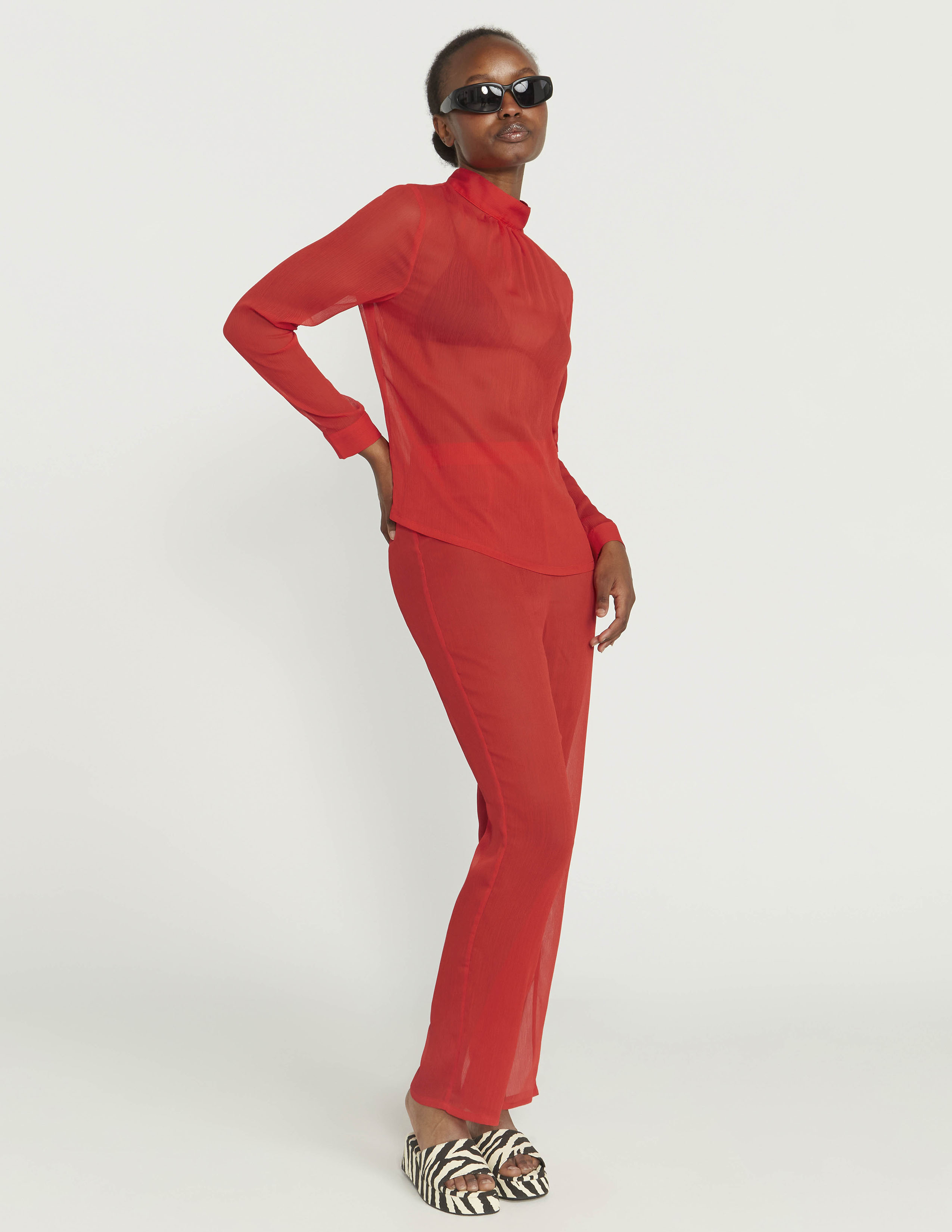 Solid Colour Designer Clothes Model Shoot