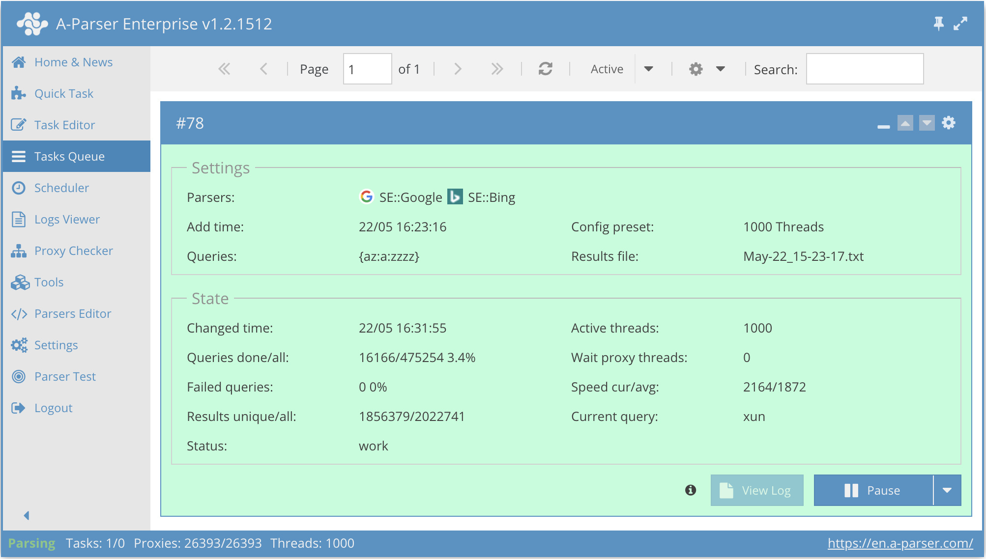 WEB Scraper for SEO, marketing and SaaS - A-Parser