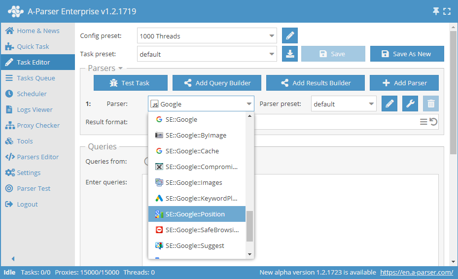 WEB Scraper for SEO, marketing and SaaS - A-Parser