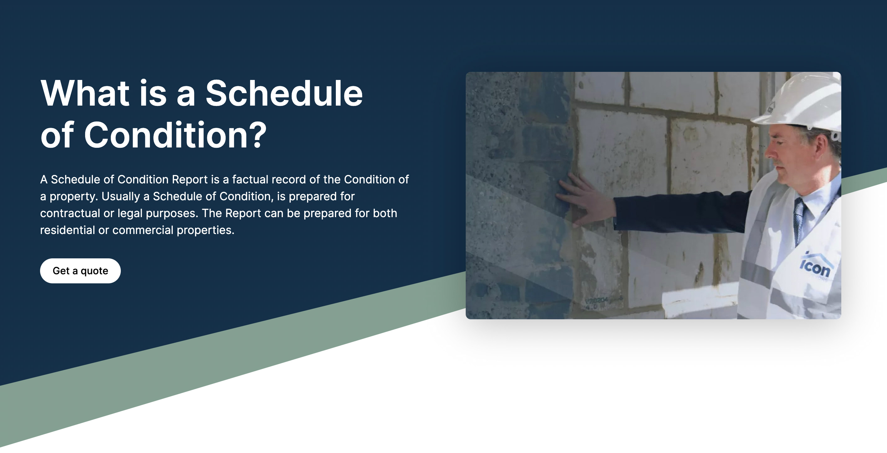 Schedule of Condition Report | Get a Quote for Survey - Icon Surveyors