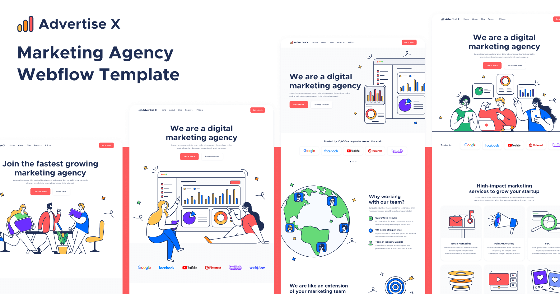 Blog V2 - Advertise X - Webflow eCommerce website template