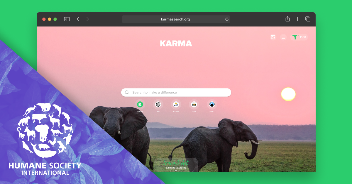 KARMA x Humane Society International