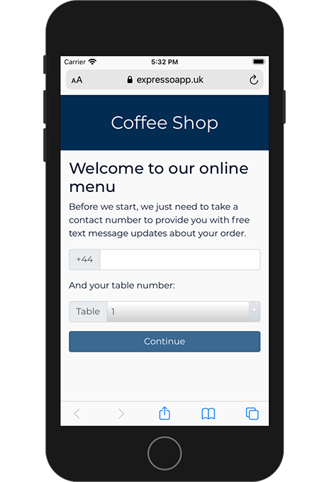 eXpresso App - Online Ordering Platform