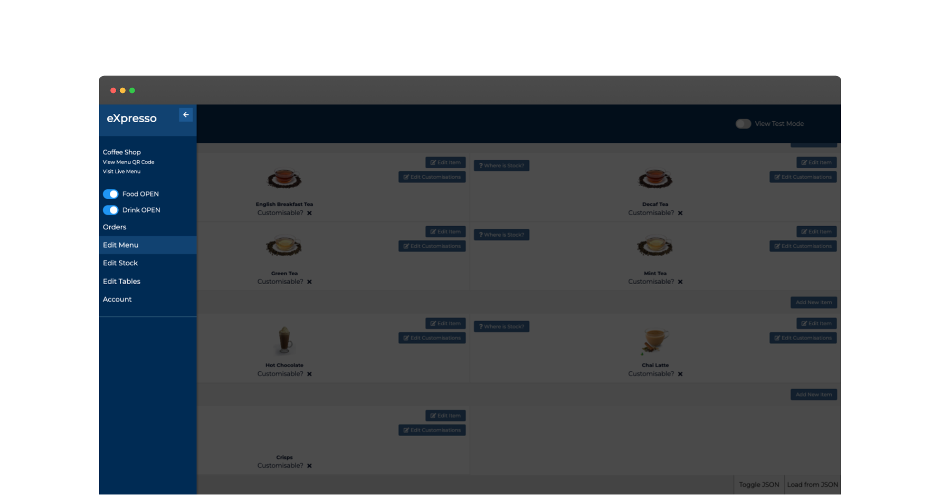 eXpresso App - Online Ordering Platform