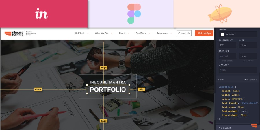 How to easily get the styling code (CSS) with web design tools?