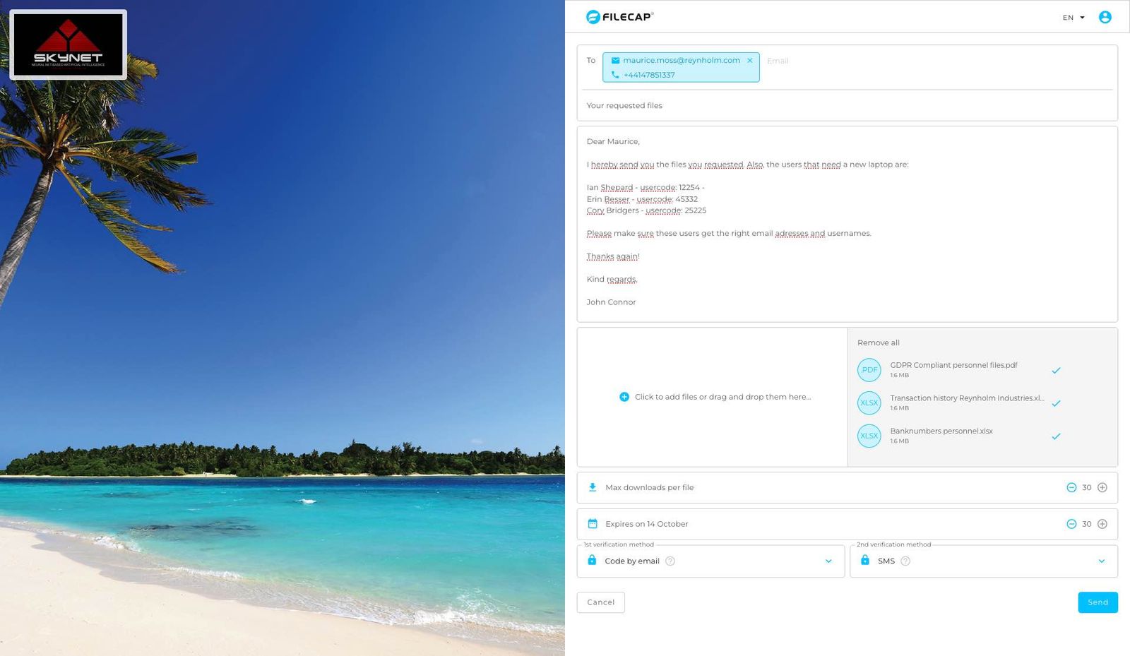 Over FileCap | Veilig e-mailen | FileCap