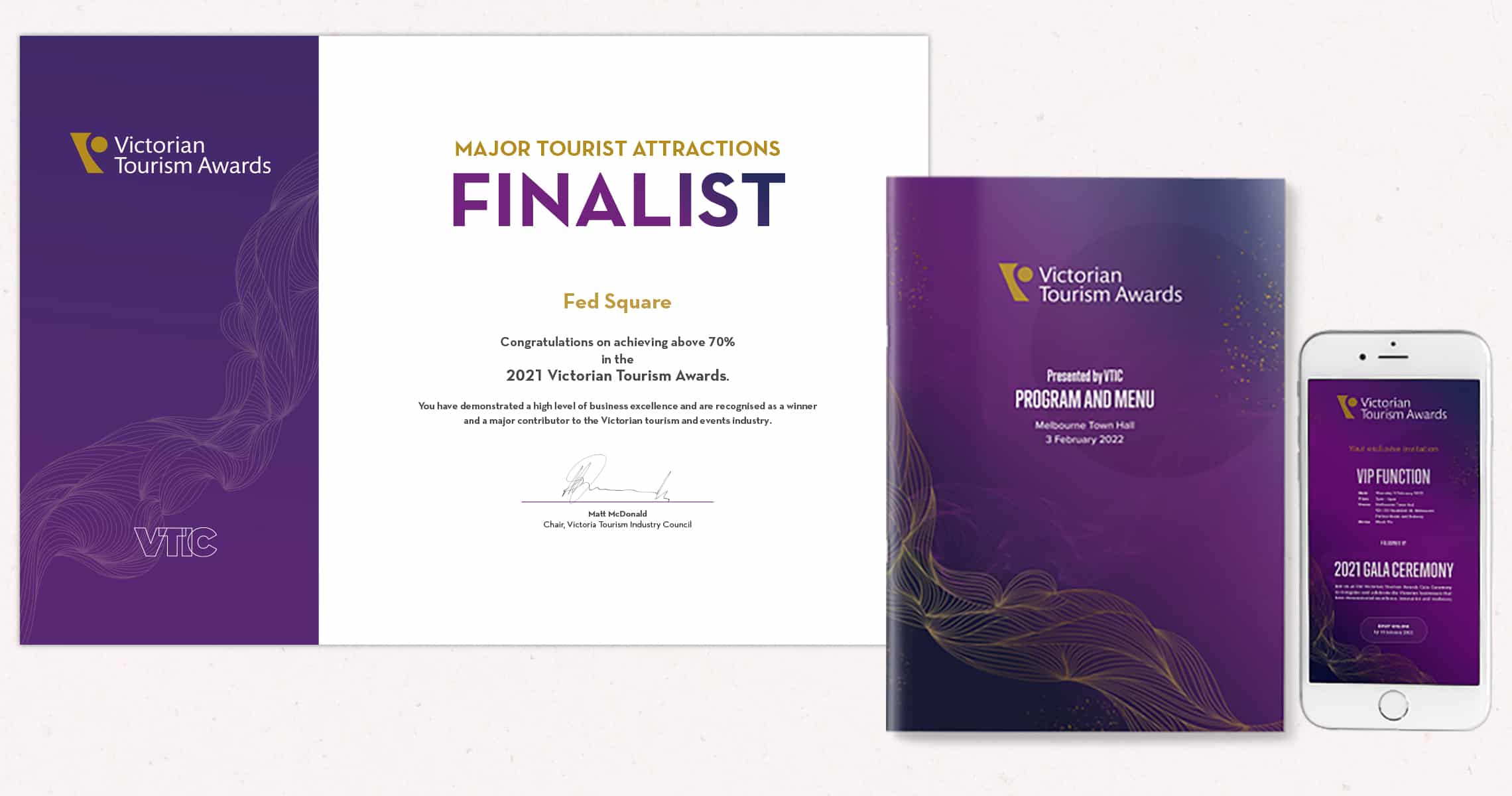 VTIC Tourism Awards Campaign | Hothouse Design