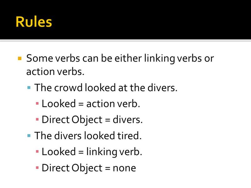 Rules for linking verbs | Grammar | SpeakoClub