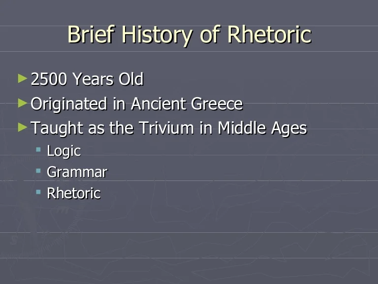 A brief history of rhetoric|Rhetoric| SpeakoClub